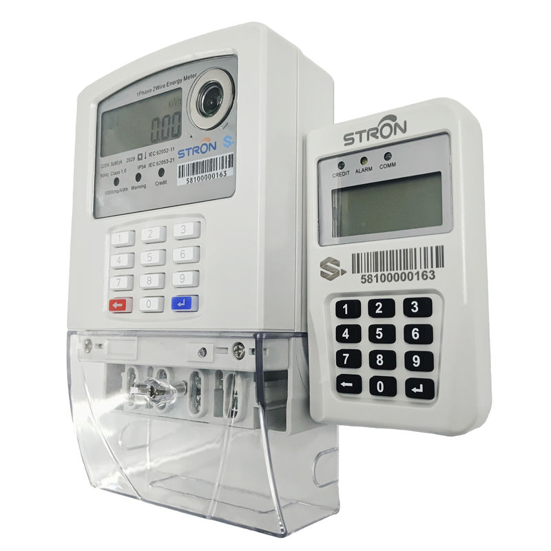 Split type Keypad Single Phase Prepaid electricity meter with CIU Split type Keypad Single Phase Prepaid electricity meter with CIU