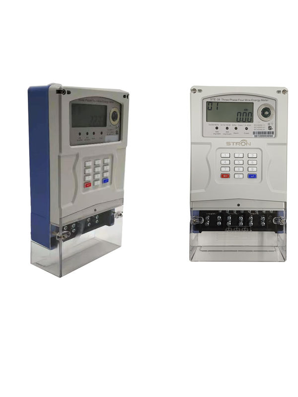 IP54 Three Phase Smart Energy Meter , 400V Prepay Power Smart Meter IP54 Three Phase Smart Energy Meter , 400V Prepay Power Smart Meter