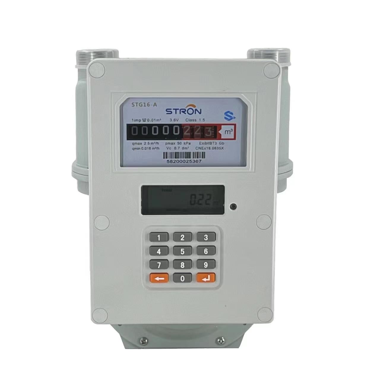 LCD Display Smart Gas Meter with LoRaWAN Communication Method Working ...