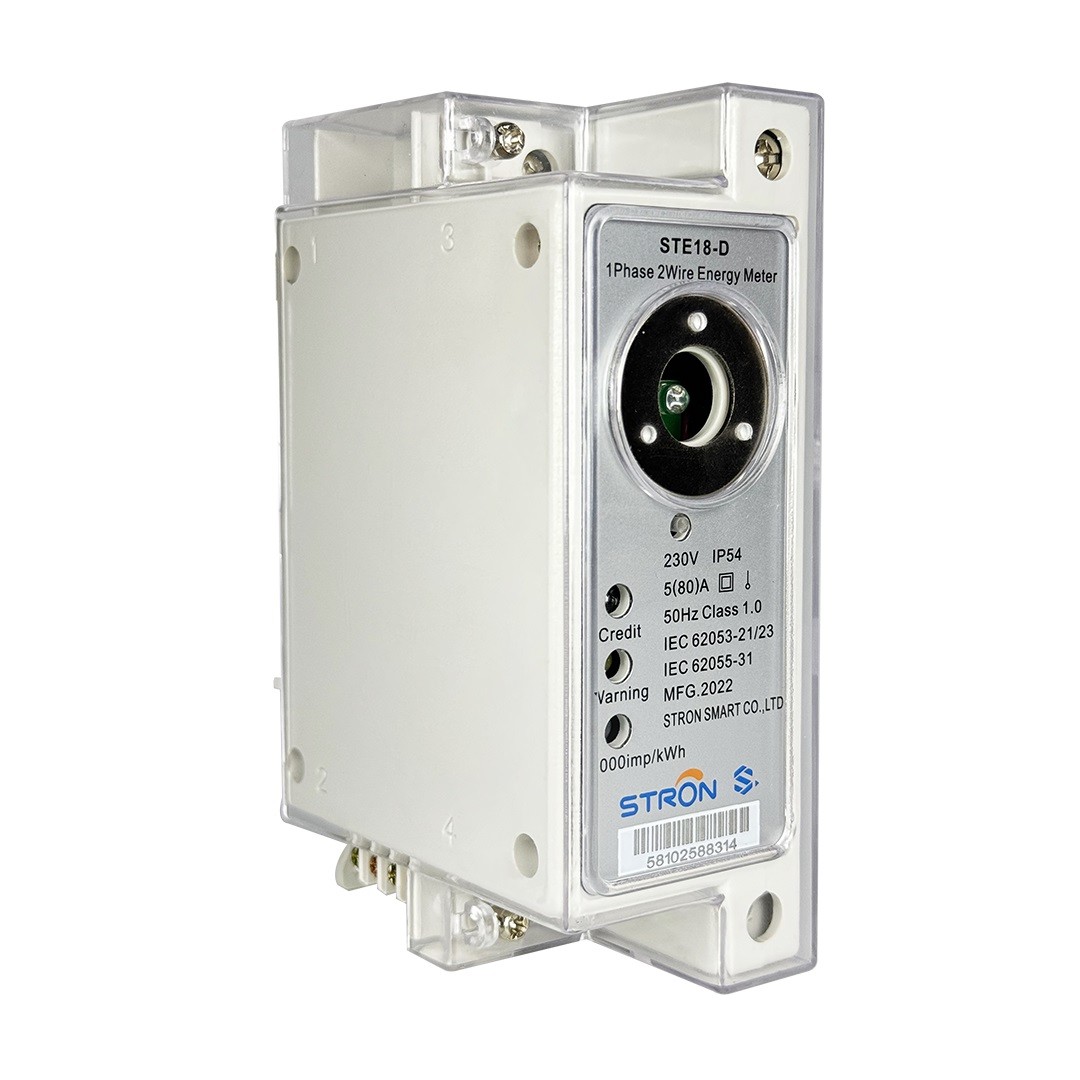 Prepaid Din-Rail Single Phase Electricity Meter+CIU RF/PLC Module ...