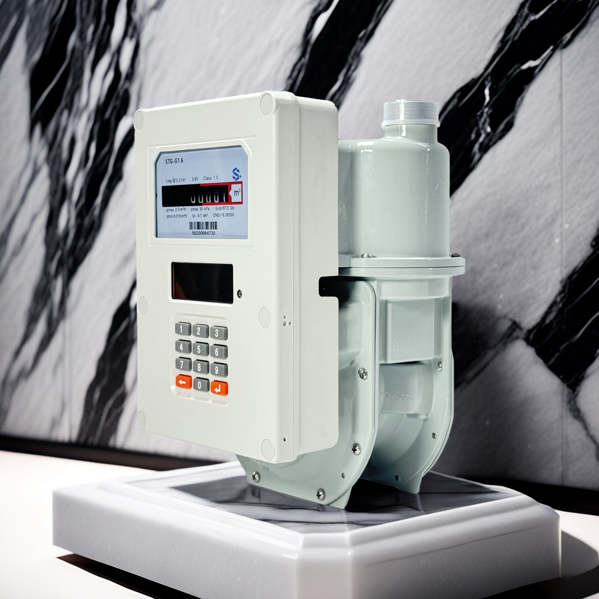 Industrial Grade Prepaid Gas Meter with Valve Control -30-60C ...