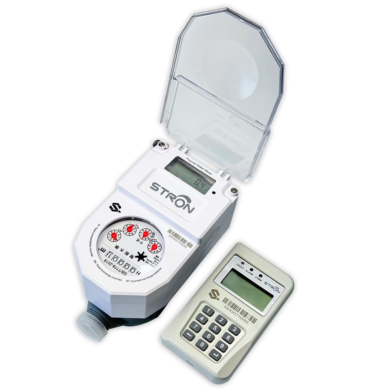 The STS STRON Plastic split-type prepaid water meter with Lora-rf