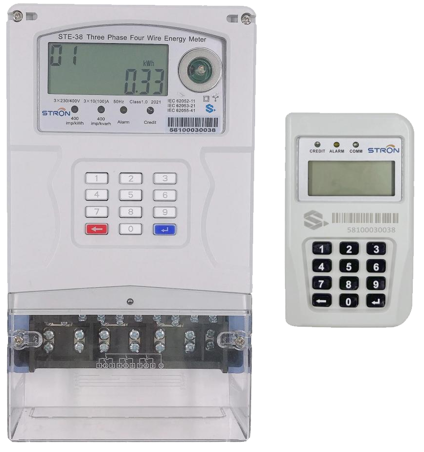 STS three-phase keypad-type prepaid electricity meter Integration with ...