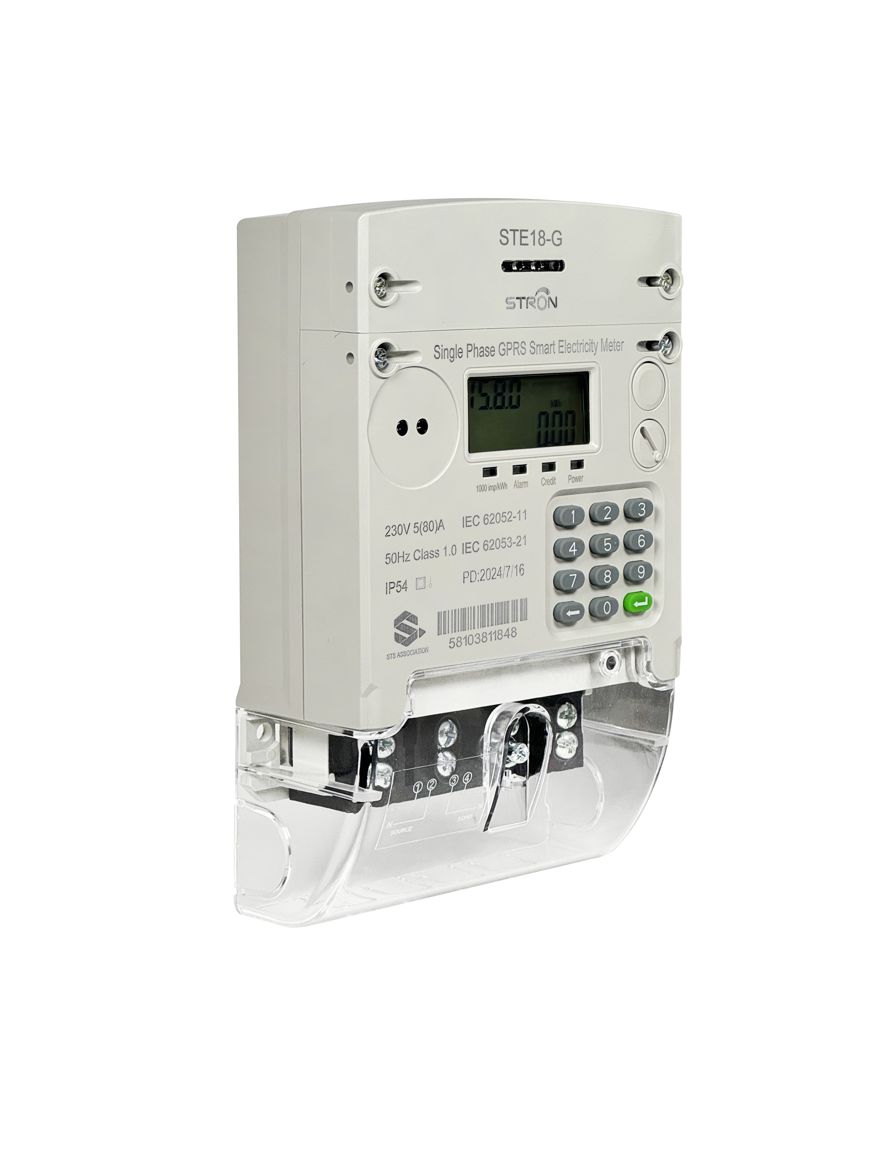Smart Prepaid Electricity Meter Providing Class 1 Accuracy and Multi ...