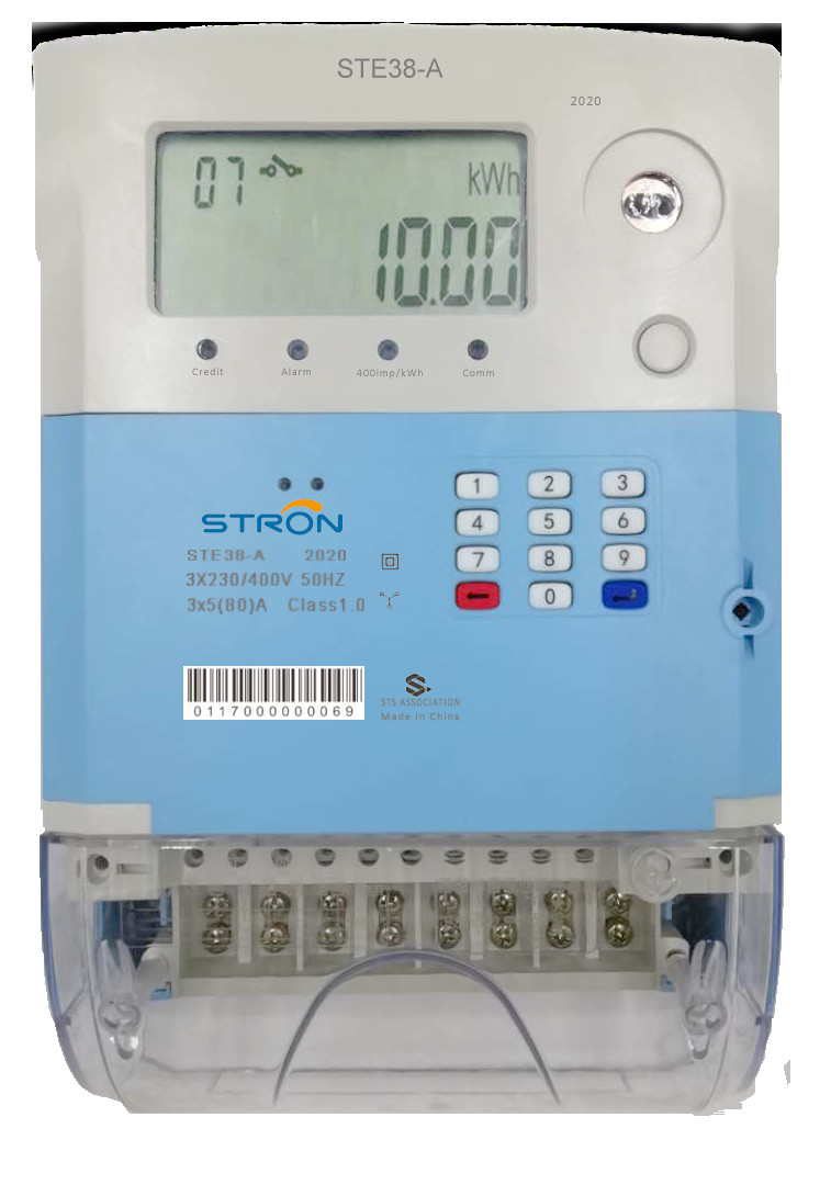 STE38-G GPRS Stron STS Standard Prepaid Three Phase Four Wire ...