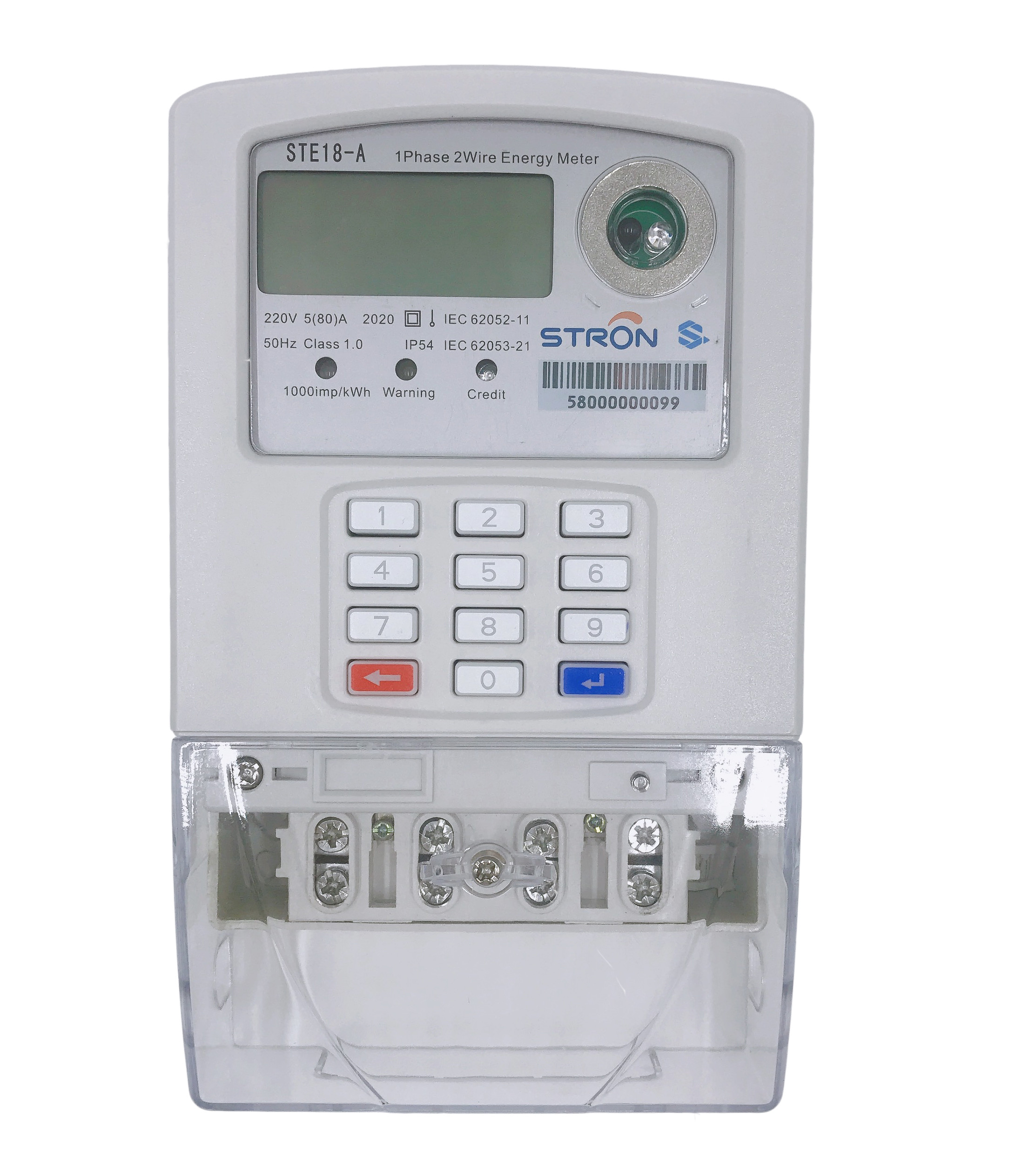 Stron STS Prepayment Keypad Single Phase Electricity Measurement Meter