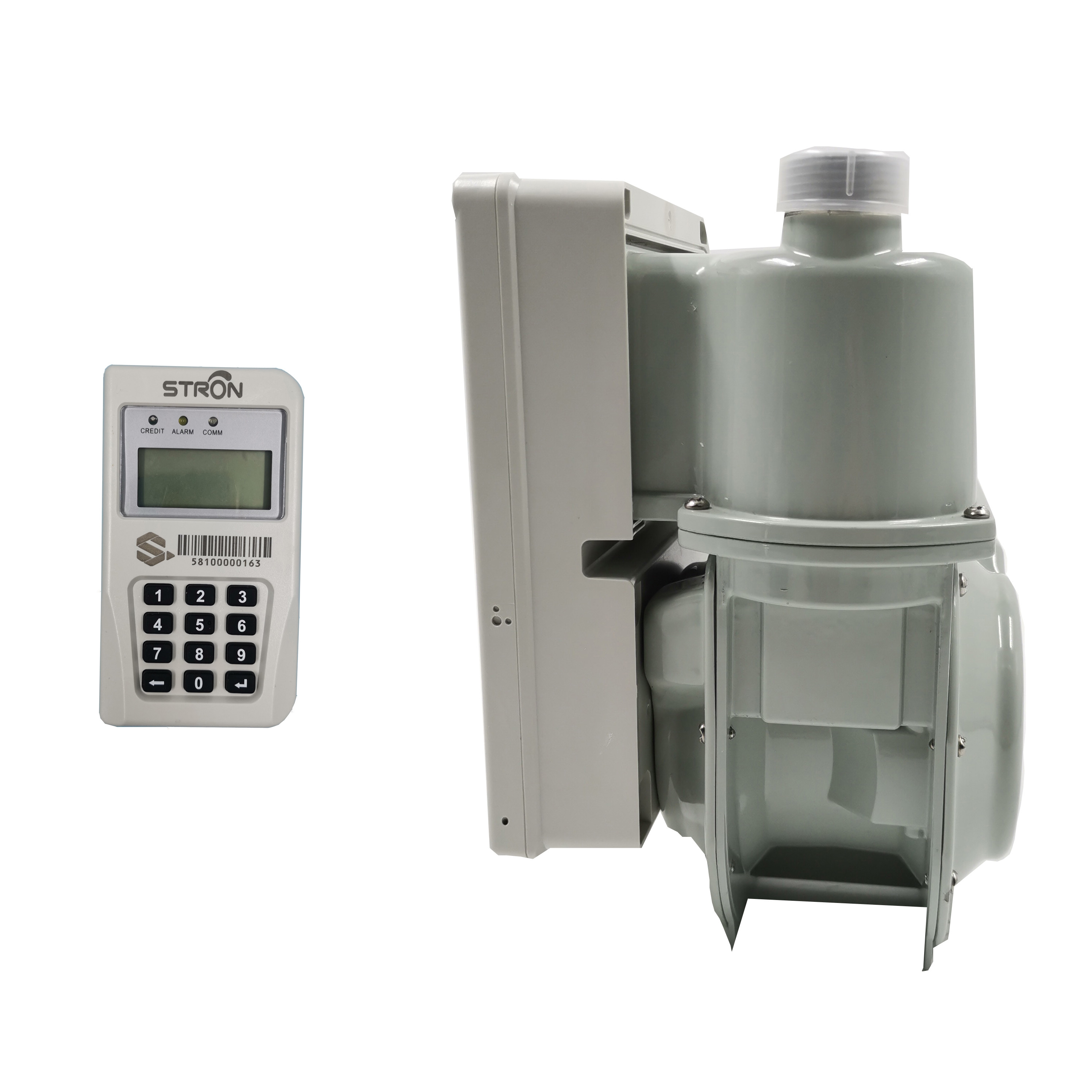 Anti Tamper Household G4 2L Smart Gas Meter With CIU Split Keypad