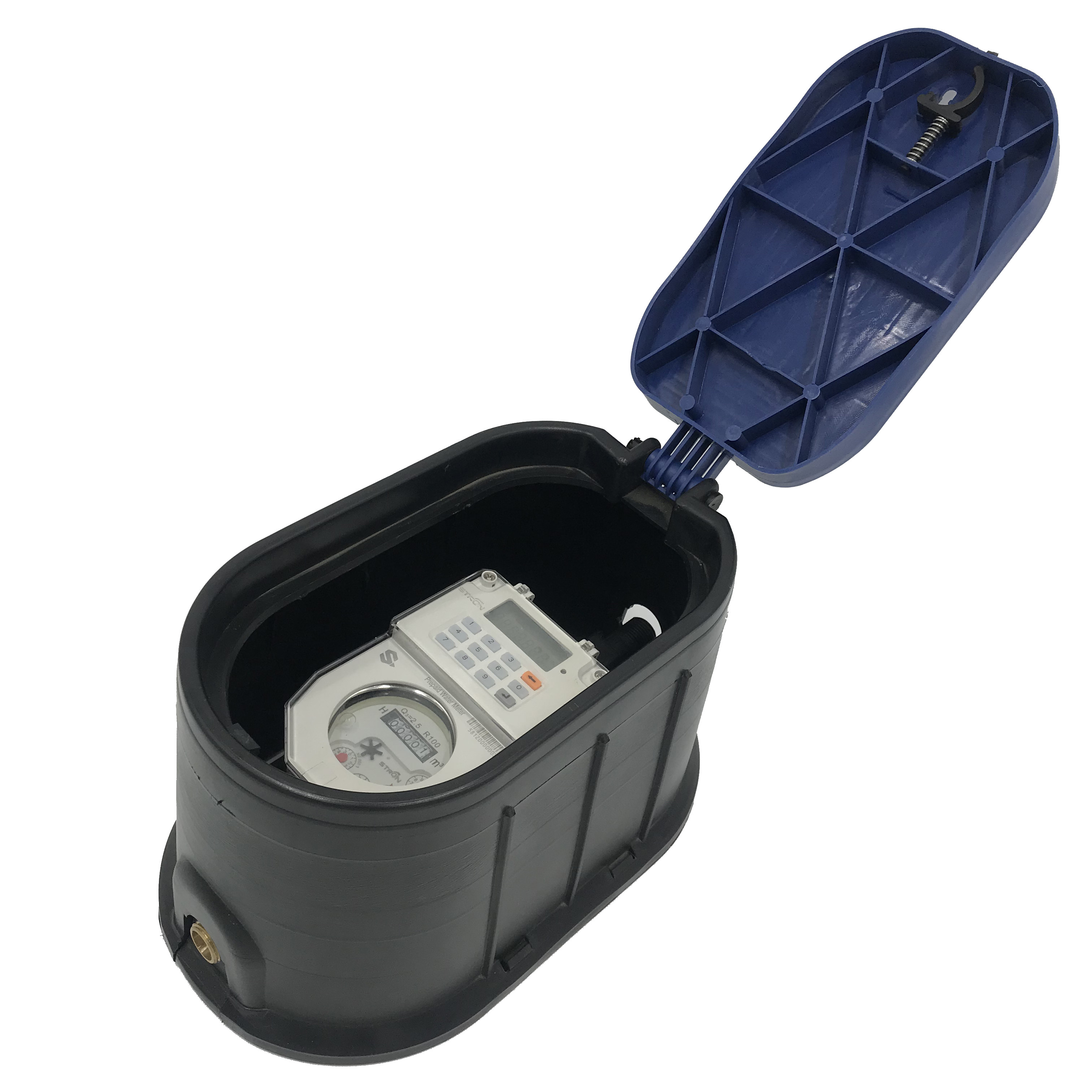 ISO9001 Water Meter Protection Box , IP65 Prepaid Meter Box