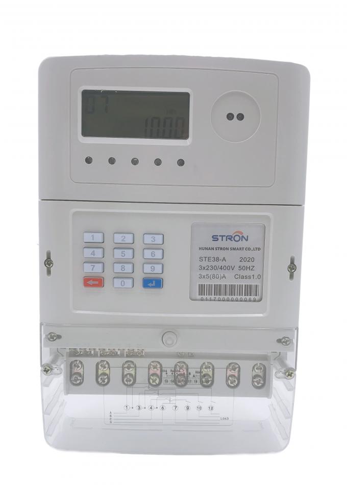 Stron STS Standard Prepaid Split Three Phase Electricity Meter with CIU